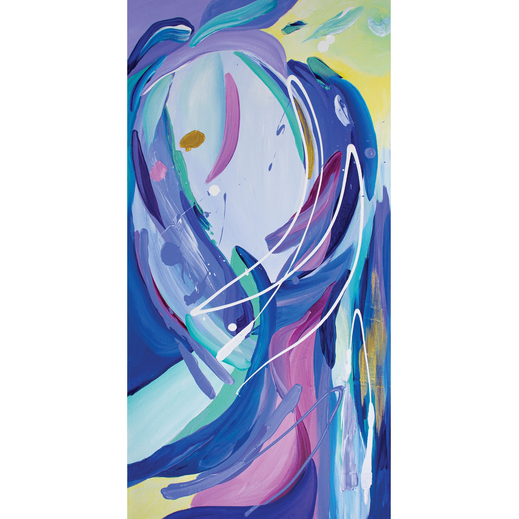 "Looking Forward" abstract painting | Amanda Wand | Kefi Art Gallery