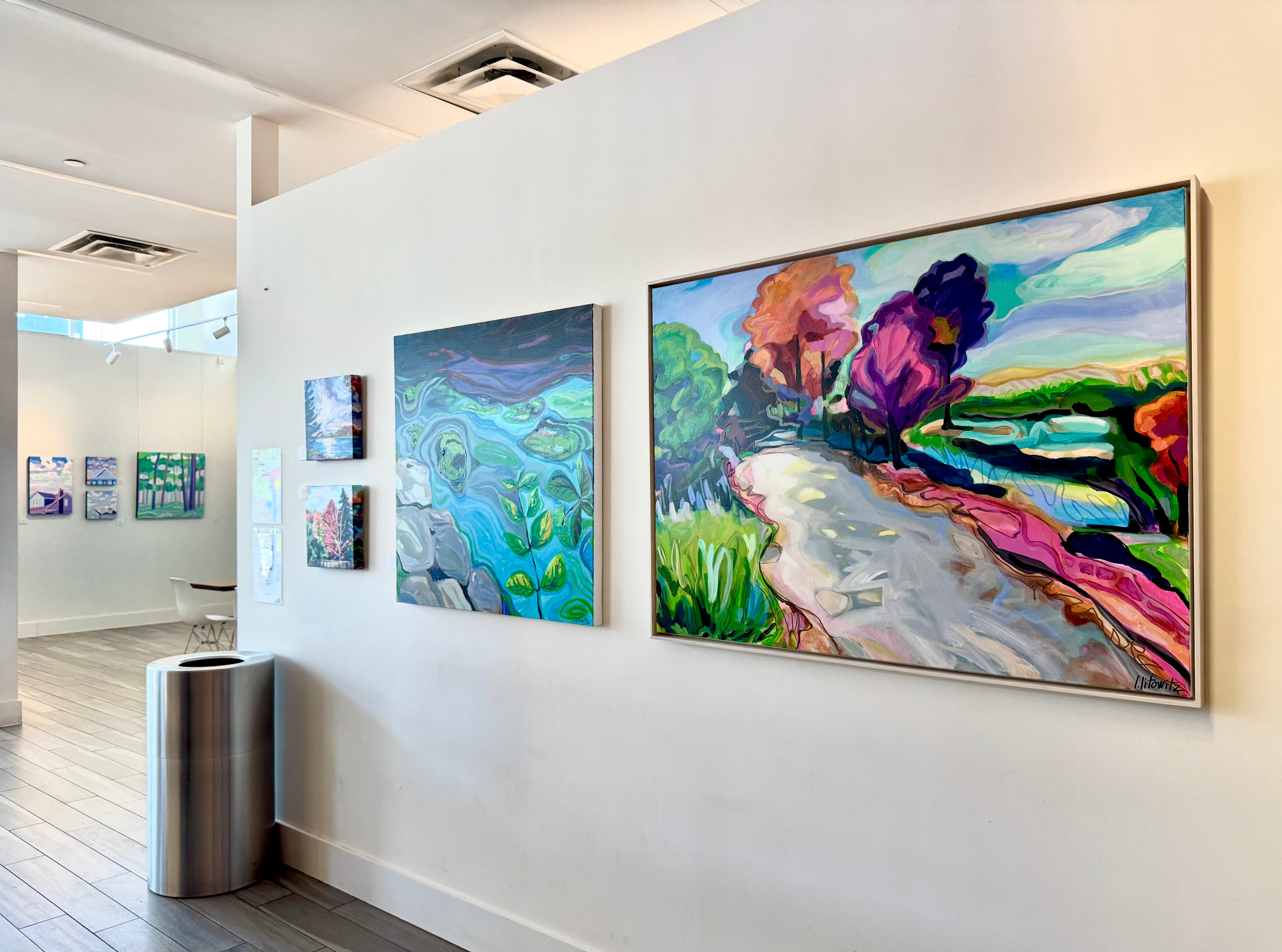 "Country Road" landscape abstract painting | Lisa Litowitz | Kefi Art ...