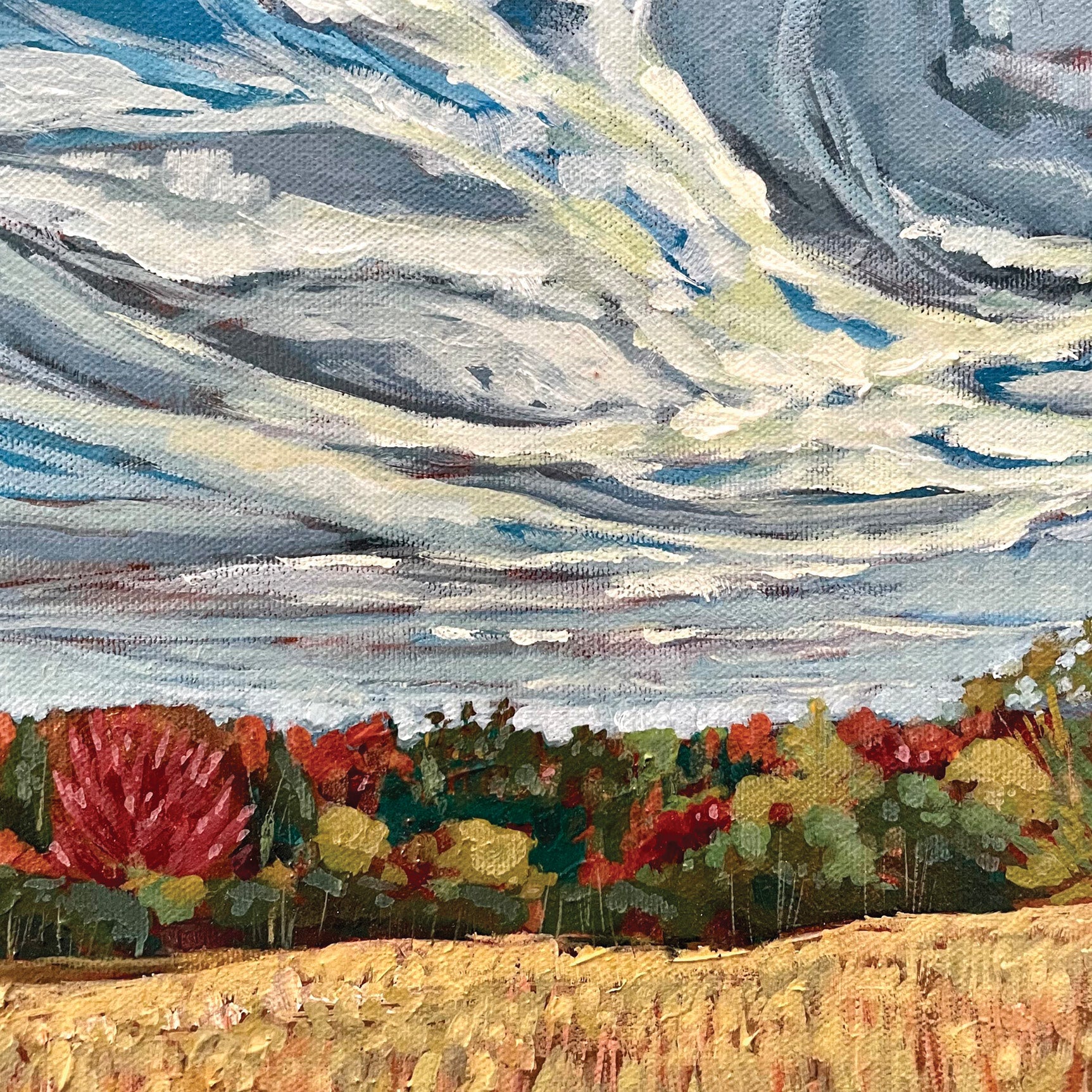 "October Dance" landscape painting | Joanne MacLennan | Kefi Art Gallery