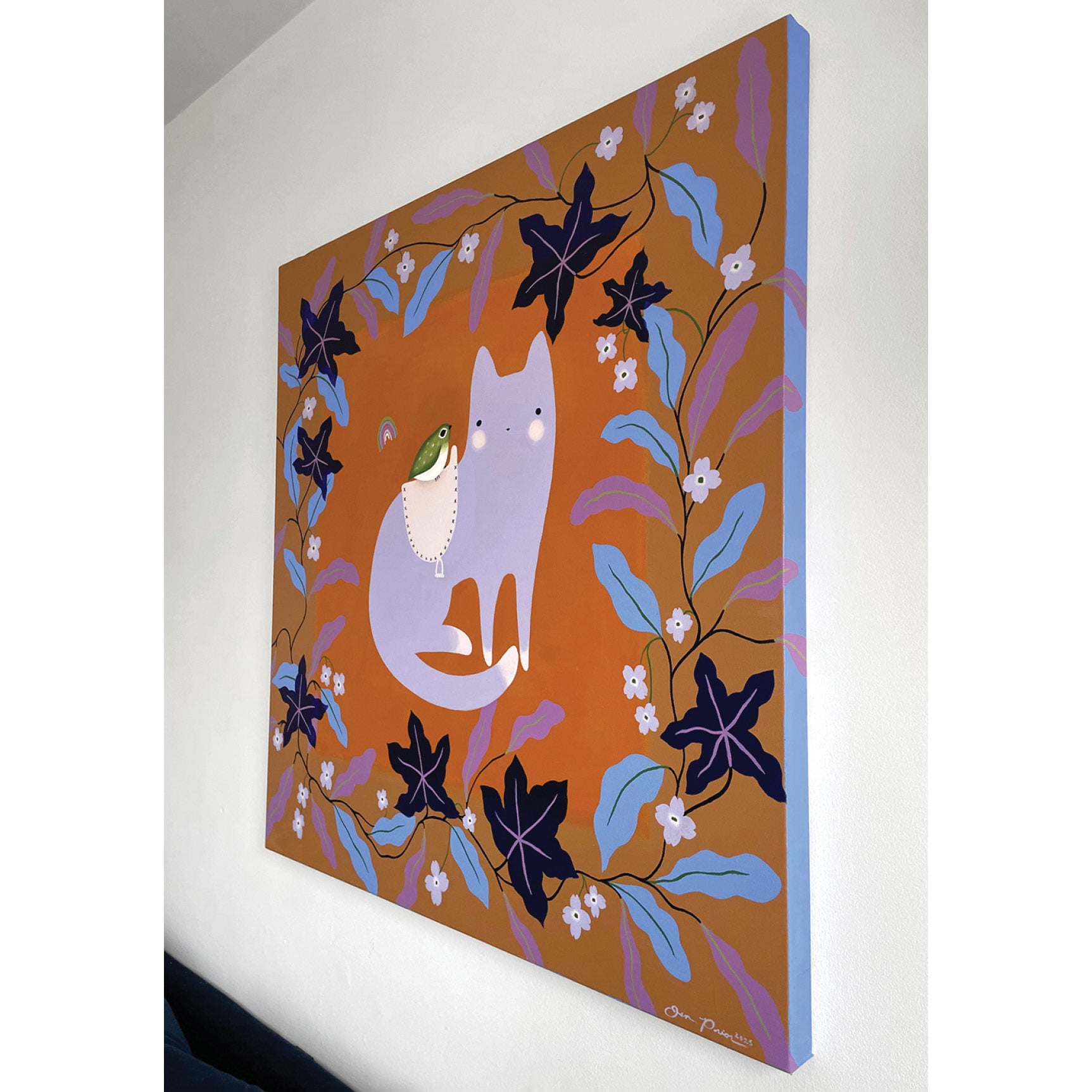 "Yee Haw" abstract folk painting | Jen Prior | Kefi Art Gallery