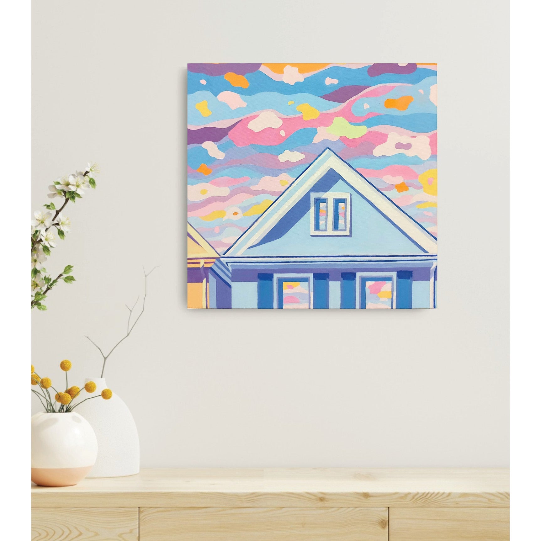 "Happiness" landscape painting | Jodi Kitto-Ward | Kefi Art Gallery