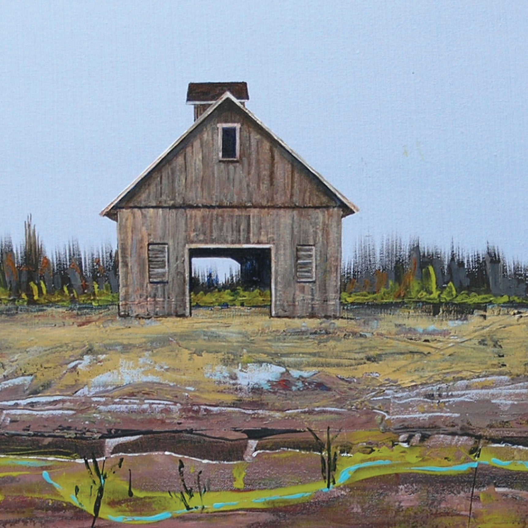 "Heartland" abstract painting | Loretta Kaltenhauser | Kefi Art Gallery