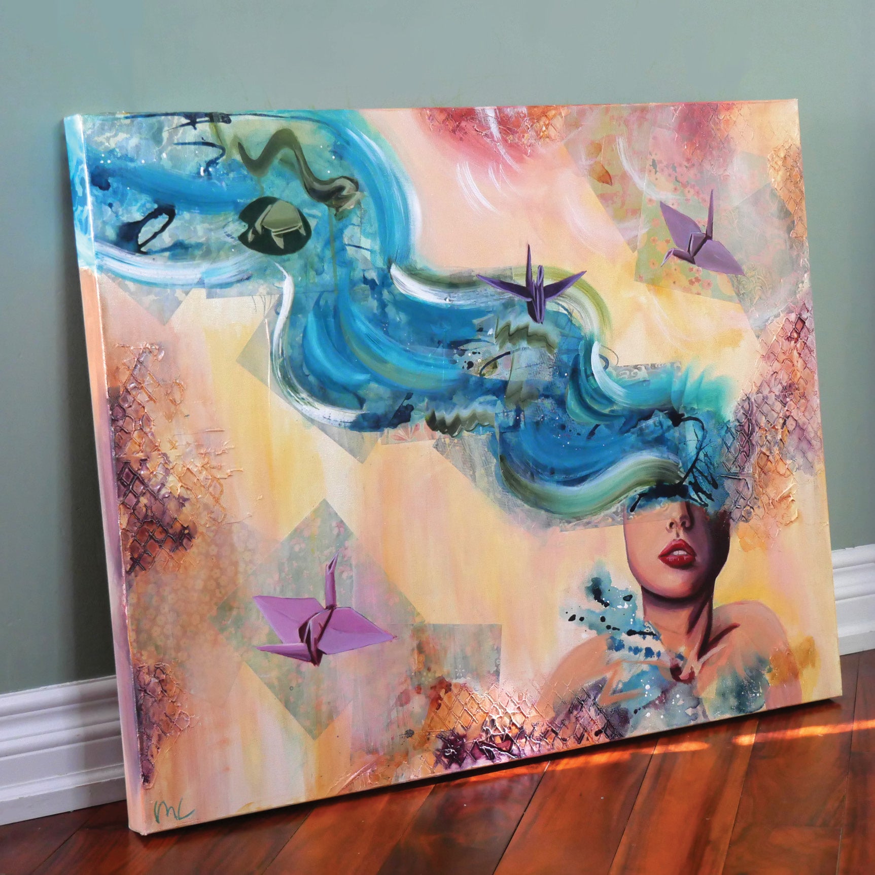 "Creative Flow" abstract painting | Megan Lui | Kefi Art Gallery