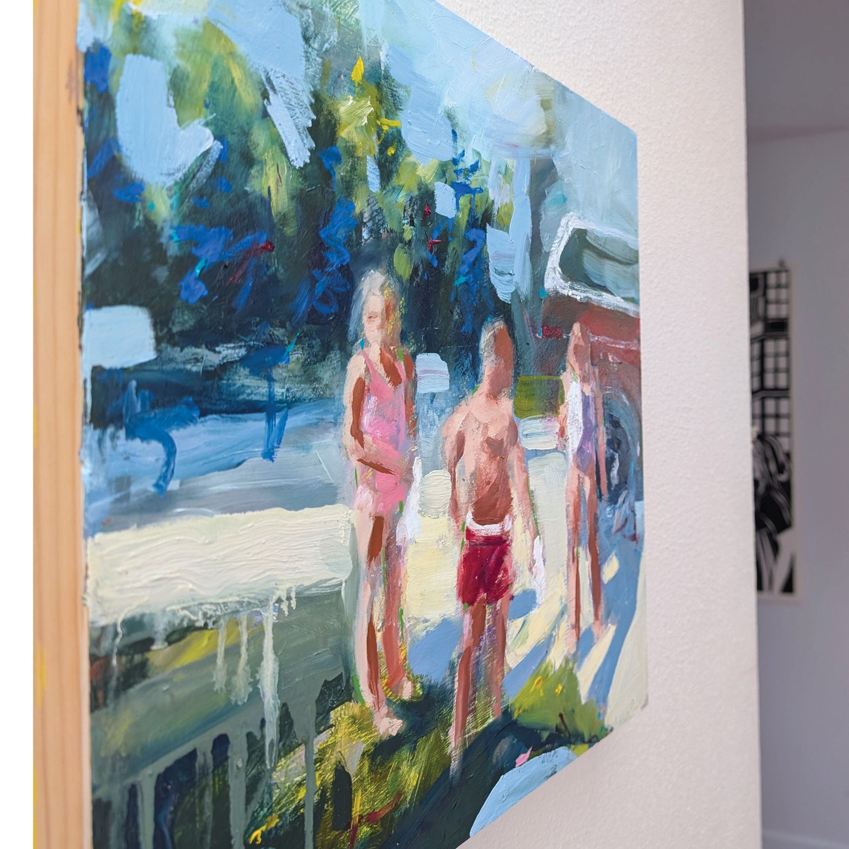 "Intersections" figurative abstract painting | Sarah Dillon | Kefi Art ...