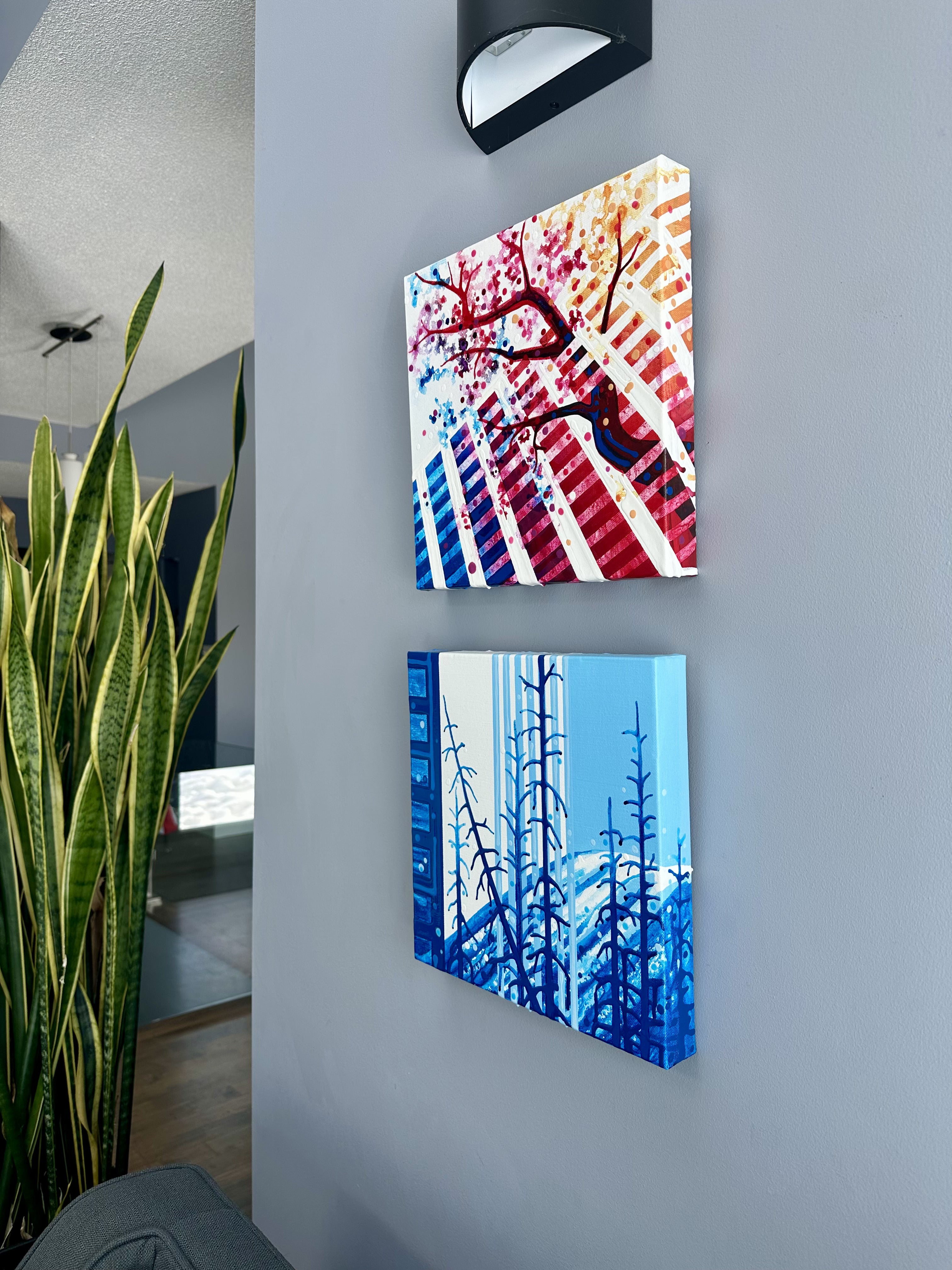"Still Standing" | Abstract painting by Amy Shackleton | Kefi Art Gallery