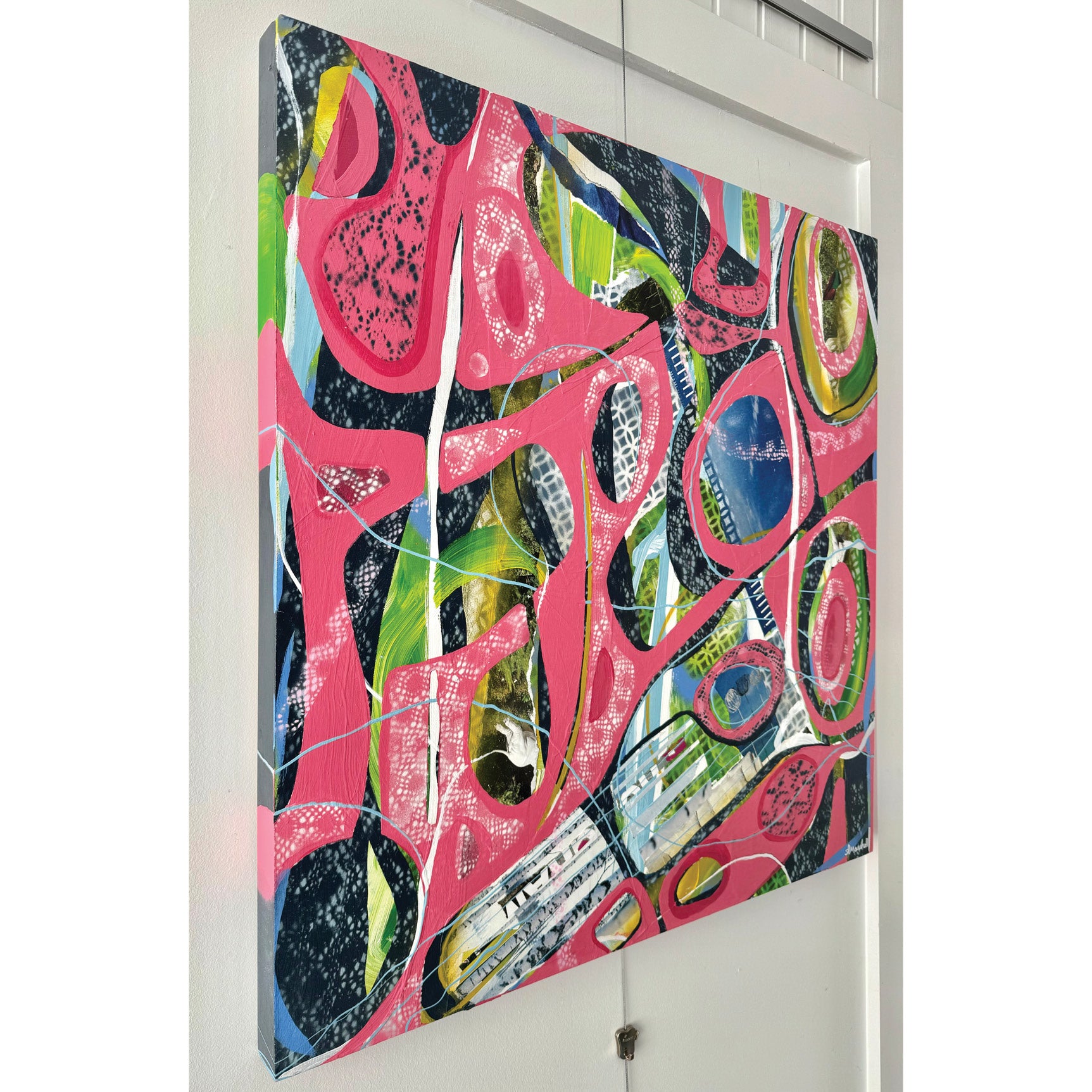 "Eight Miles High" abstract painting | Shawn Marshall | Kefi Art Gallery