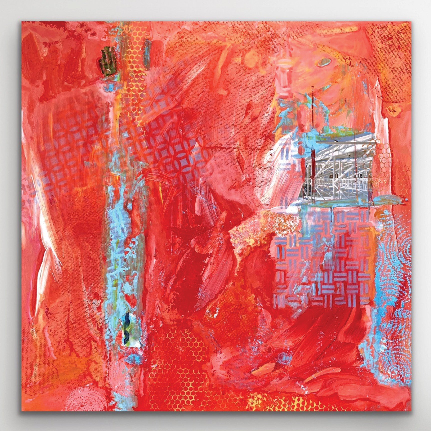 "Escape Hatch" abstract painting | Shawn Marshall | Kefi Art Gallery