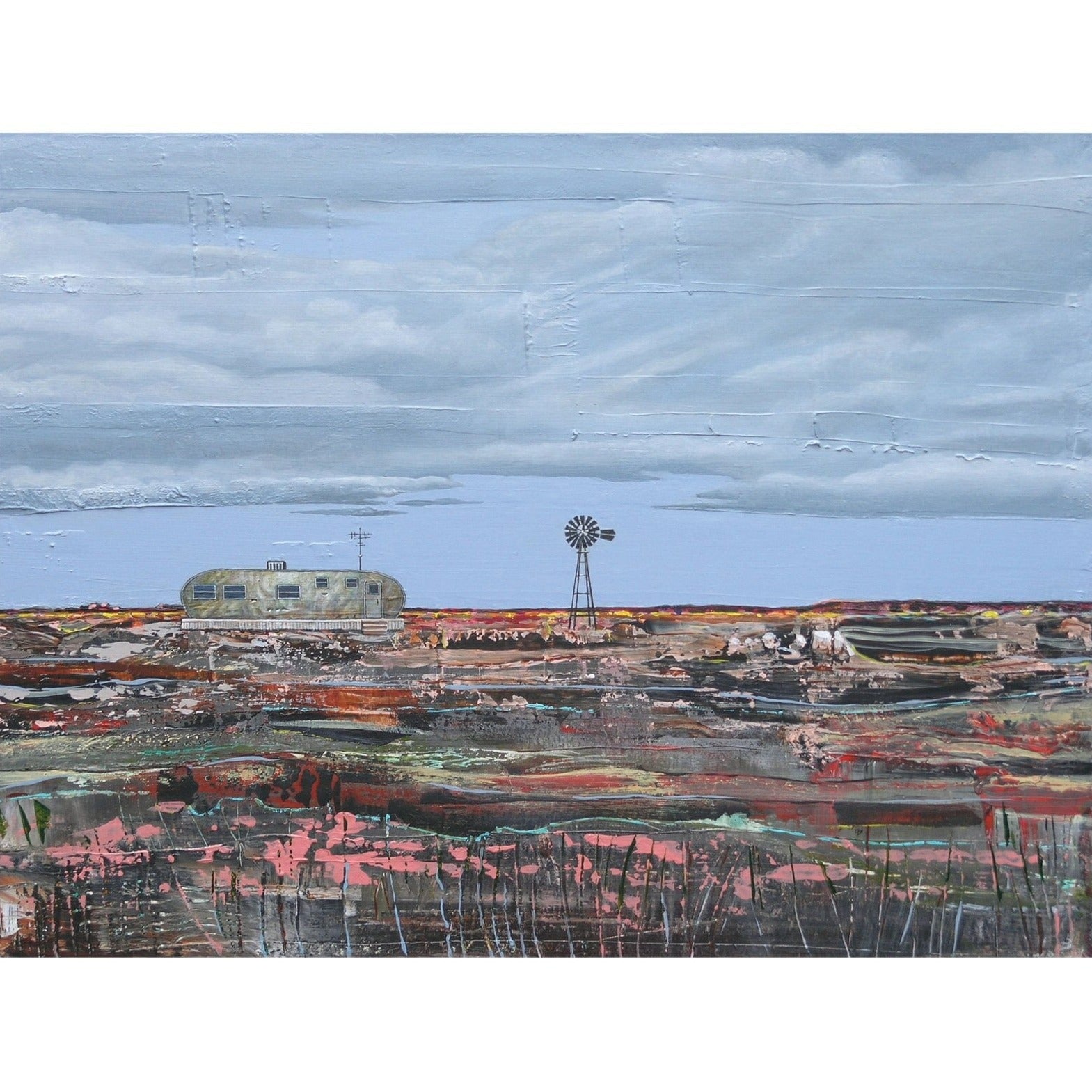 "Apocalypto" painting by Loretta Kaltenhauser – Kefi Art Gallery