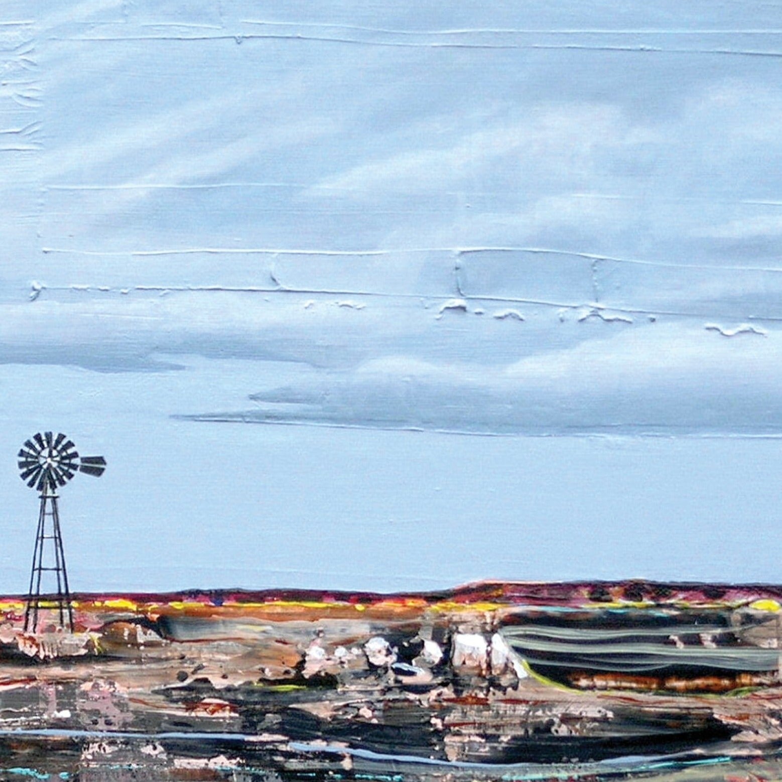 "Apocalypto" painting by Loretta Kaltenhauser – Kefi Art Gallery