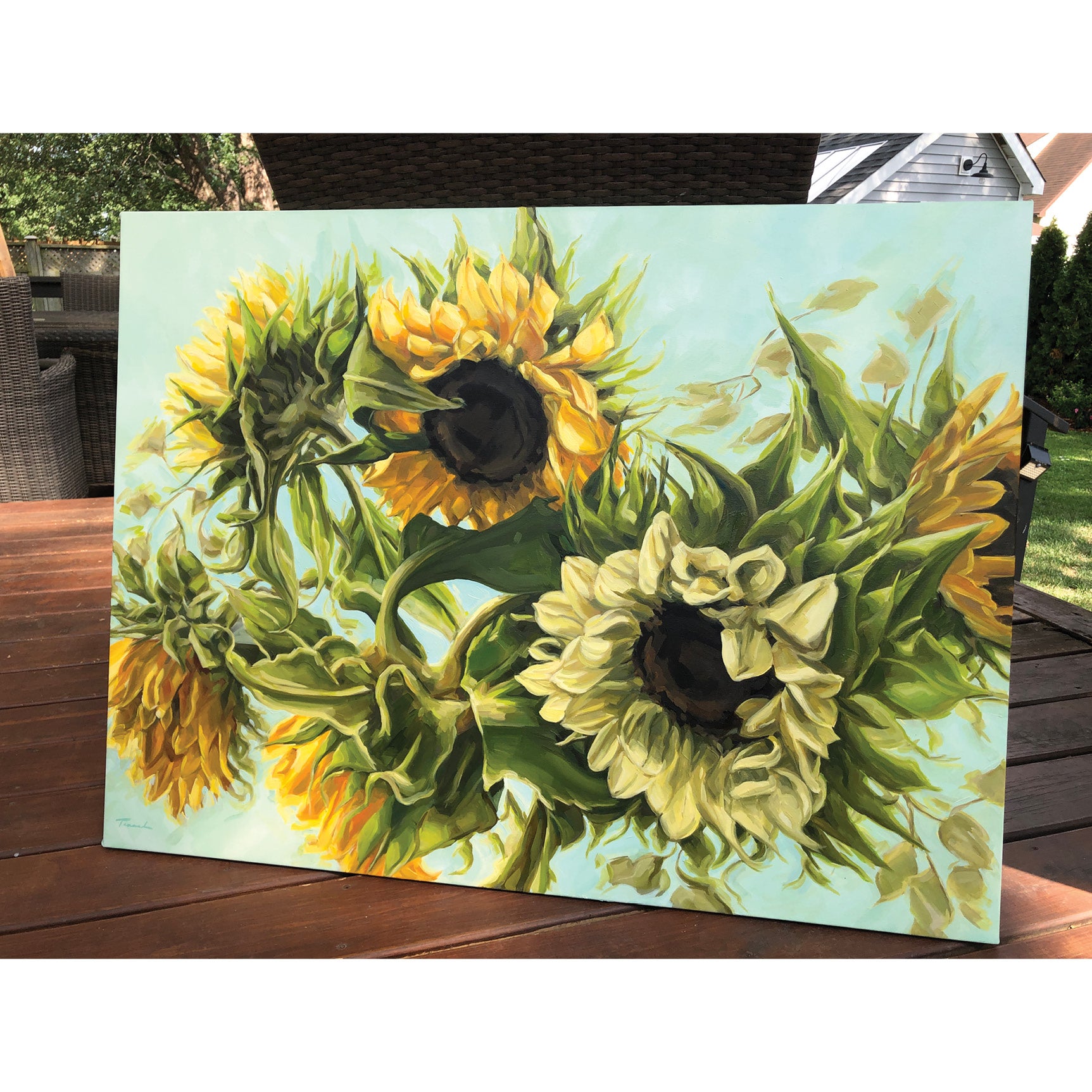 "Sun Dance" painting by Tamanda Elia – Kefi Art Gallery