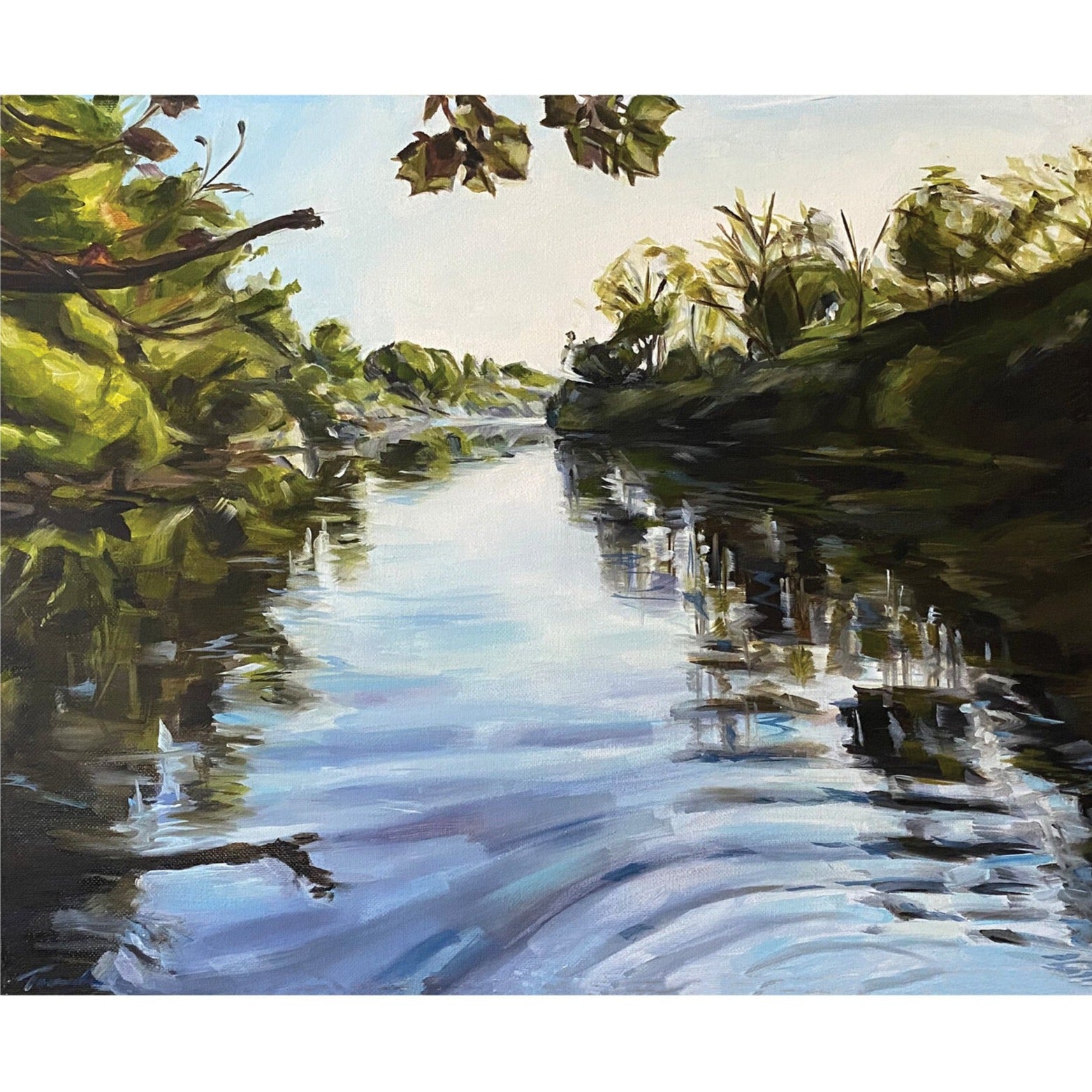 "Sunrise" painting by Tamanda Elia – Kefi Art Gallery