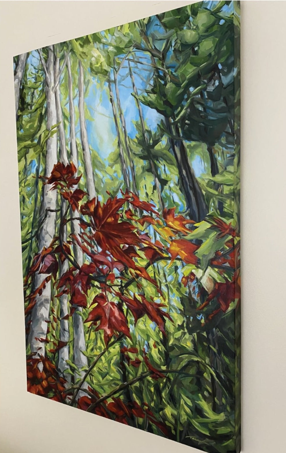 "Algonquin Breeze" painting by Tamanda Elia – Kefi Art Gallery