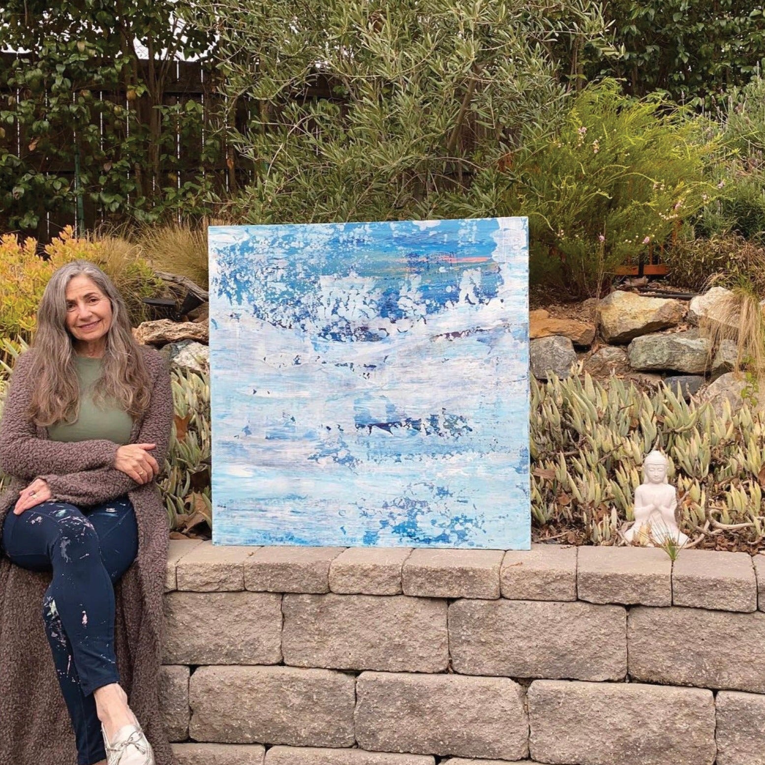 "Snowed In" painting by Robbie Kaye – Kefi Art Gallery